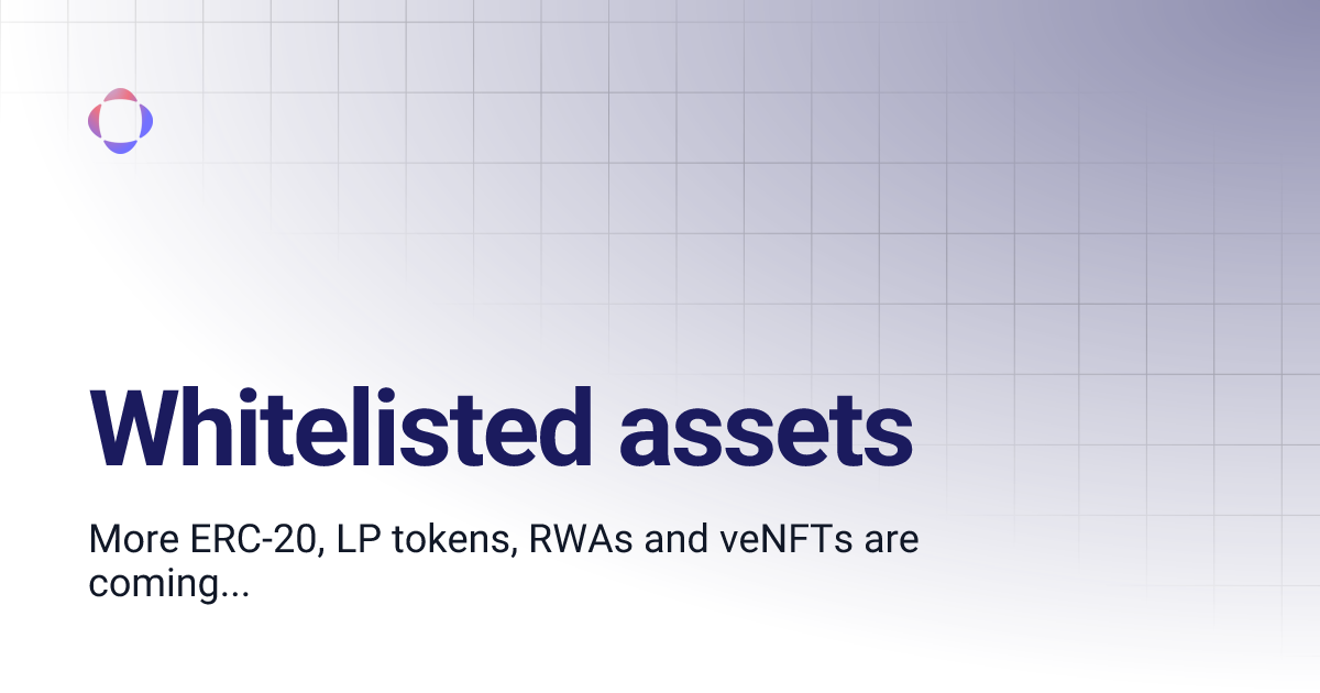 Whitelisted assets | Vaultedge Docs